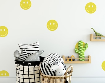 Smiley Face Wall Decals - Etsy