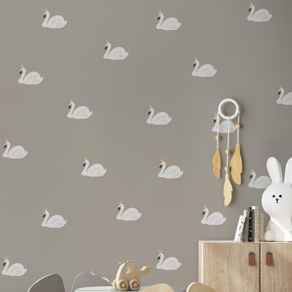 Swan Wall Sticker - Etsy