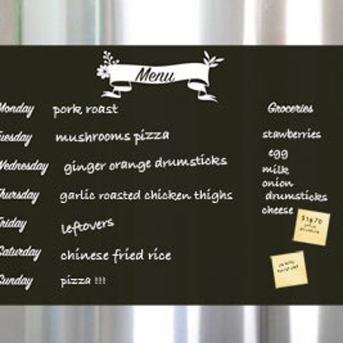 Meal Planner Chalkboard Decal Meal Plan Decal Menu Decal - Etsy