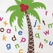 Alphabet Palm Tree Wall Decal Nursery Wall Decal Nursery - Etsy