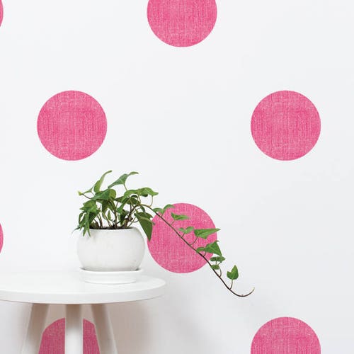 Textured Dots Wall Sticker 6 Inch Polka Dots Wall Stickers - Etsy