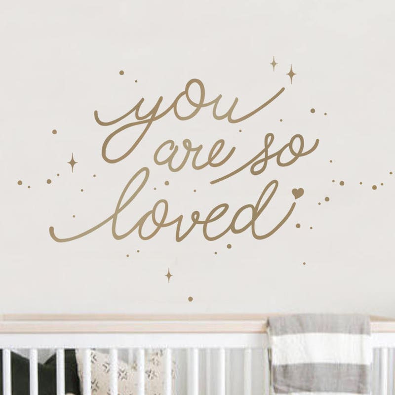 Love You Wall Decal - Etsy