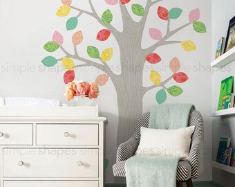 Wall Decal Trees Pattern Tree with Leaves Ceiling Style | Etsy
