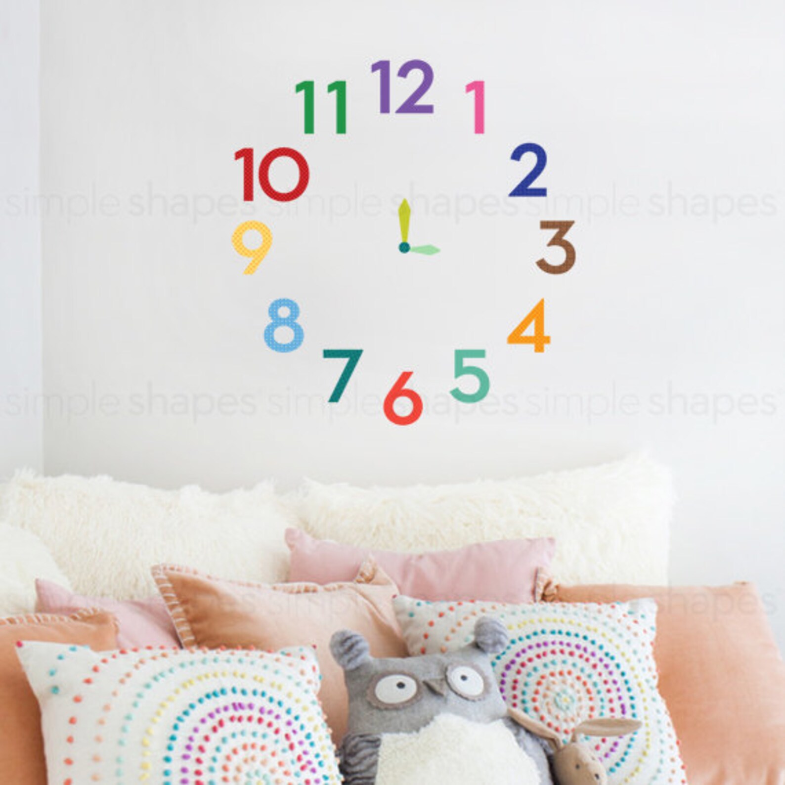 Numbers Peel and Stick Wall Sticker - Etsy