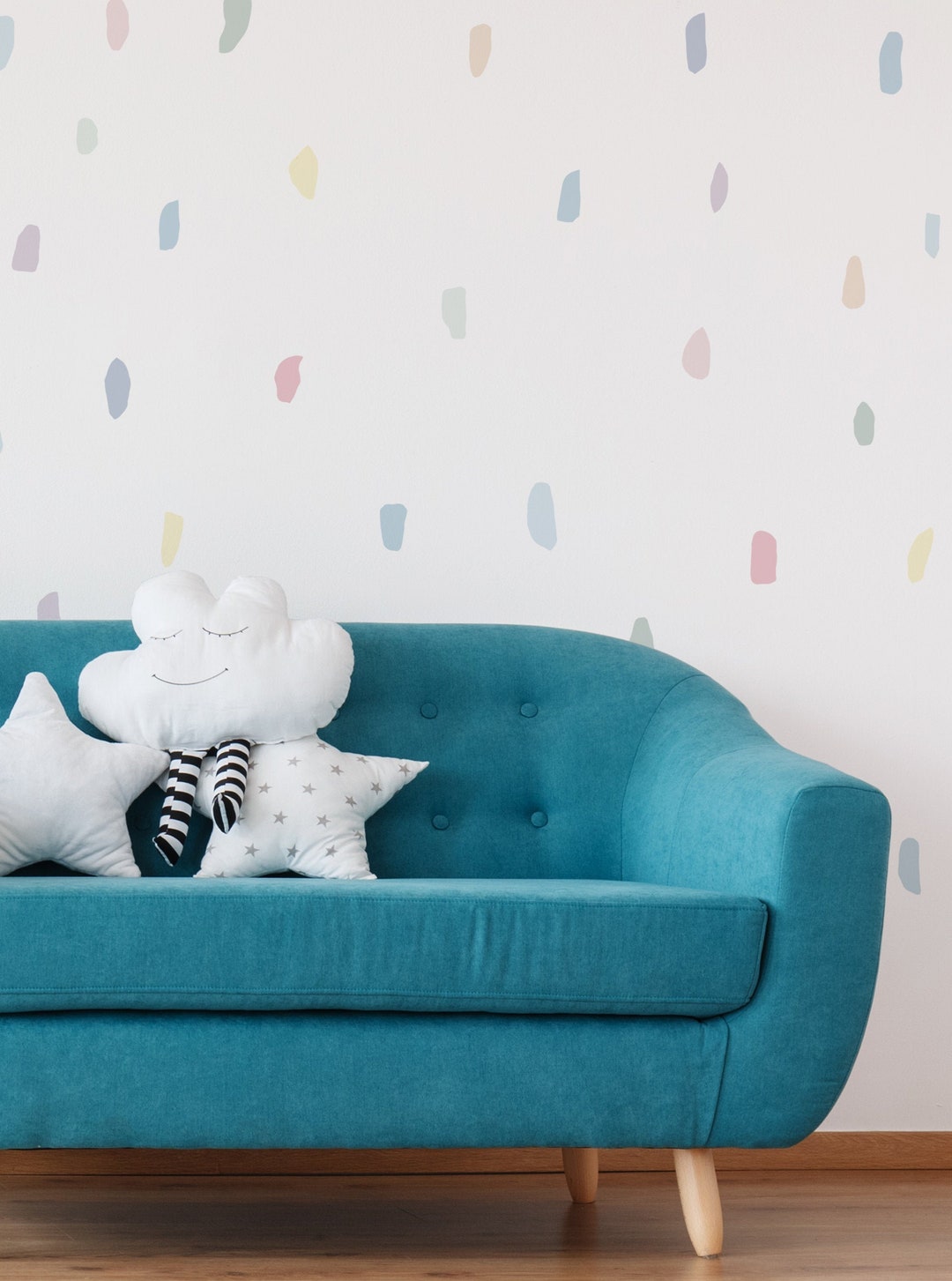 Confetti Time, Pastel, - Peel and Stick Wall Stickers Kids Room Decor ...