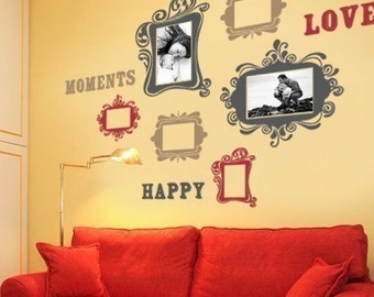 Vintage Photo Frames Vinyl Wall Sticker | Etsy