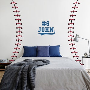 Baseball Wall Decal - Etsy