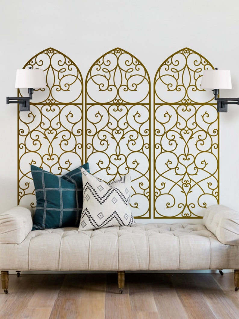 Decorative Panel Wall Decal Elegant Style Wall Decal Living - Etsy