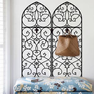 Decorative Panel Wall Decal, Elegant Style Wall Decal, Living Room Wall ...