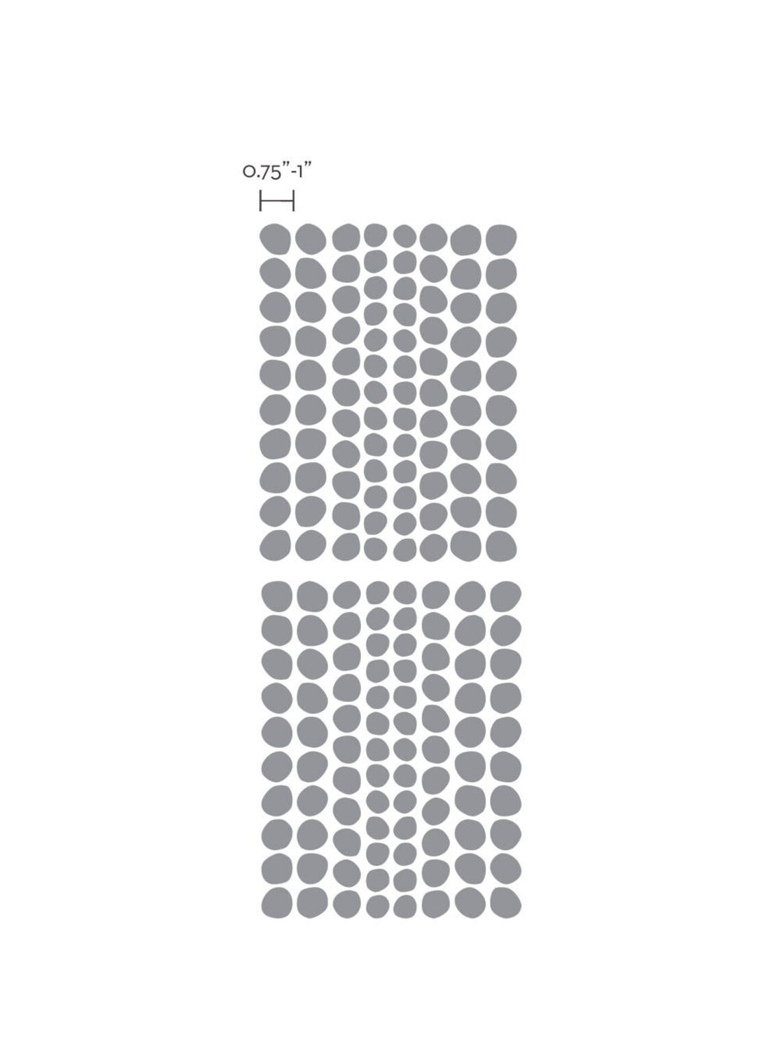 Irregular Dots Decals - 0.75 - 1 Inch Dots - Round Circle Stencil ...