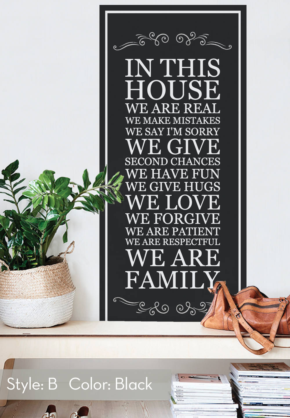 In This House Wall Decal House Rules Decal Vinyl Quote | Etsy