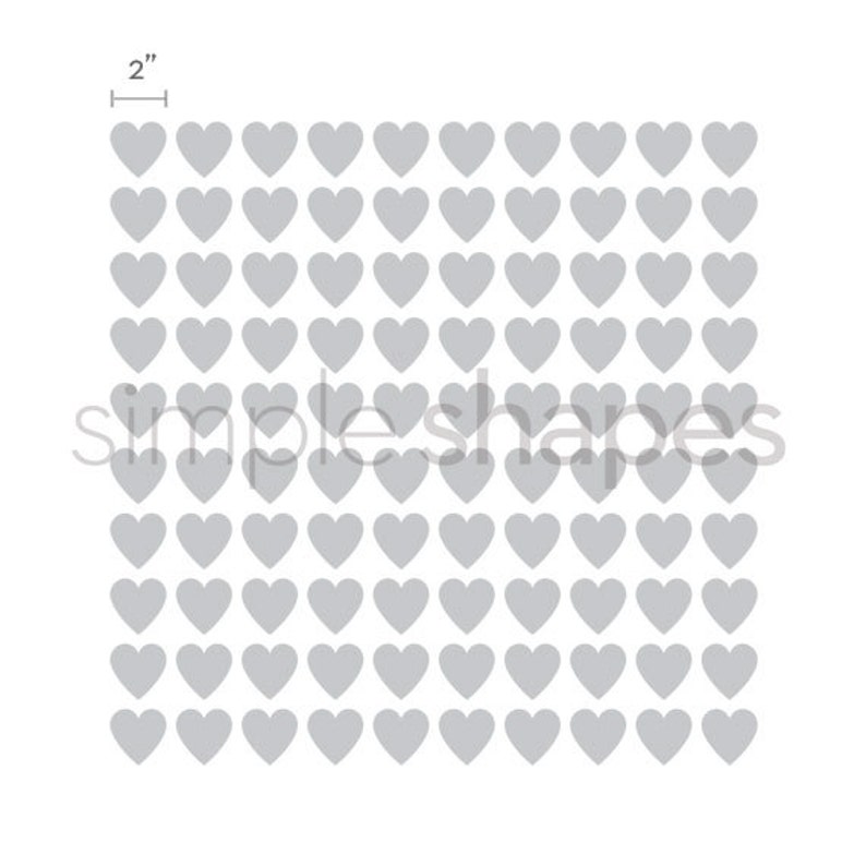 Vinyl Wall Sticker Decal Hearts Small - Etsy