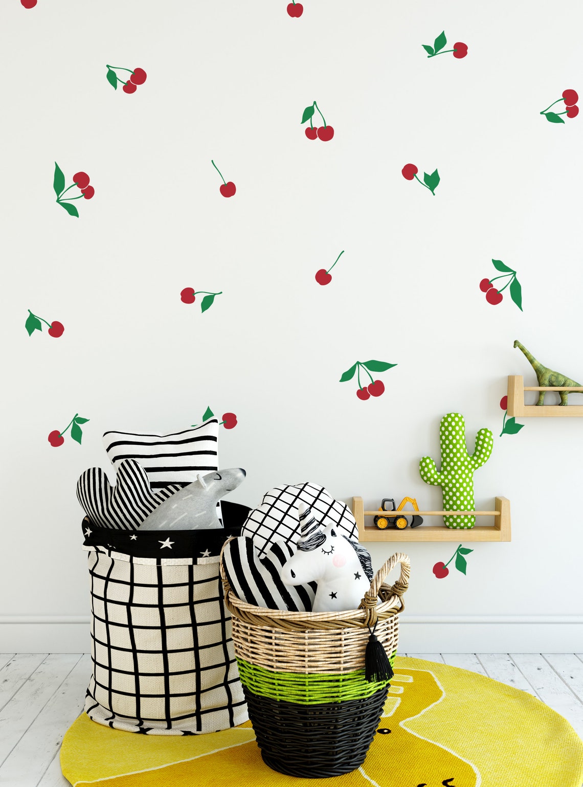 Cherry Fruit Wall Decal - Etsy