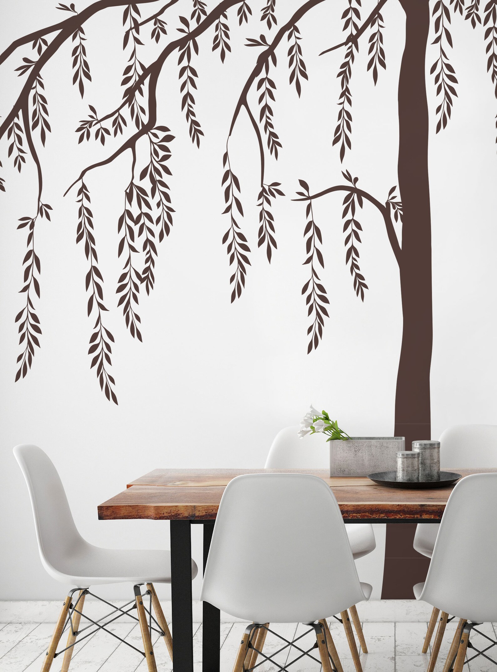 Leafy Weeping Willow Tree Decal - Etsy