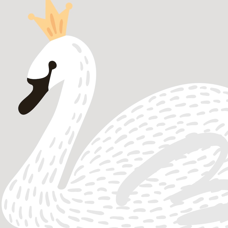 Swan Lake Wall Sticker - Peel and Stick - Etsy