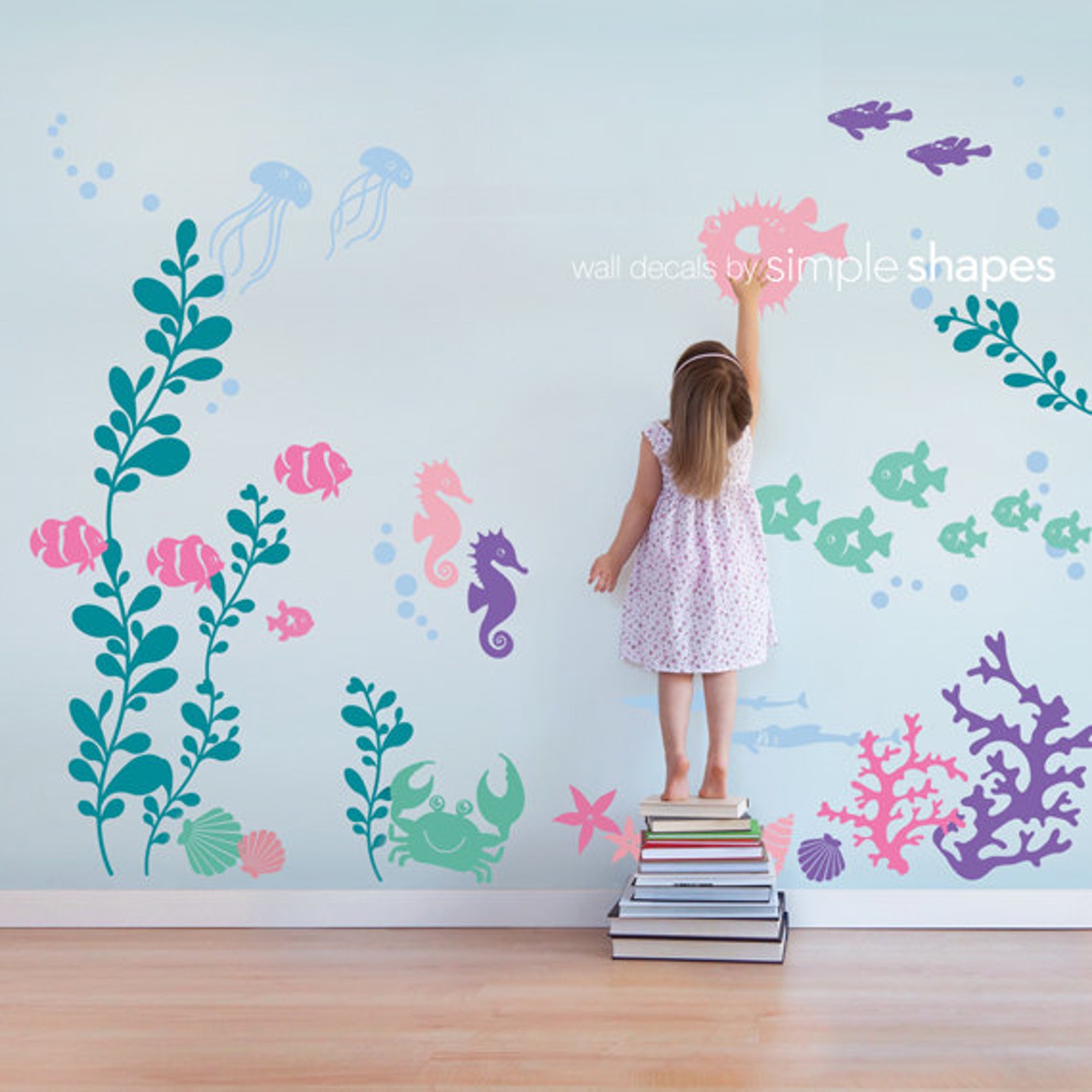 Wall Decal Kids Under the Sea Wall Decal Collection Nursery - Etsy