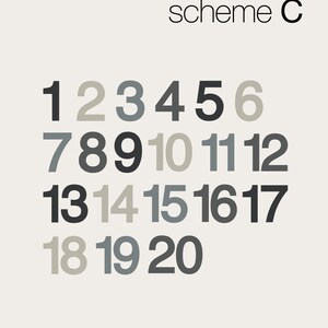 Number Wall Decals - Wall Sticker - Etsy