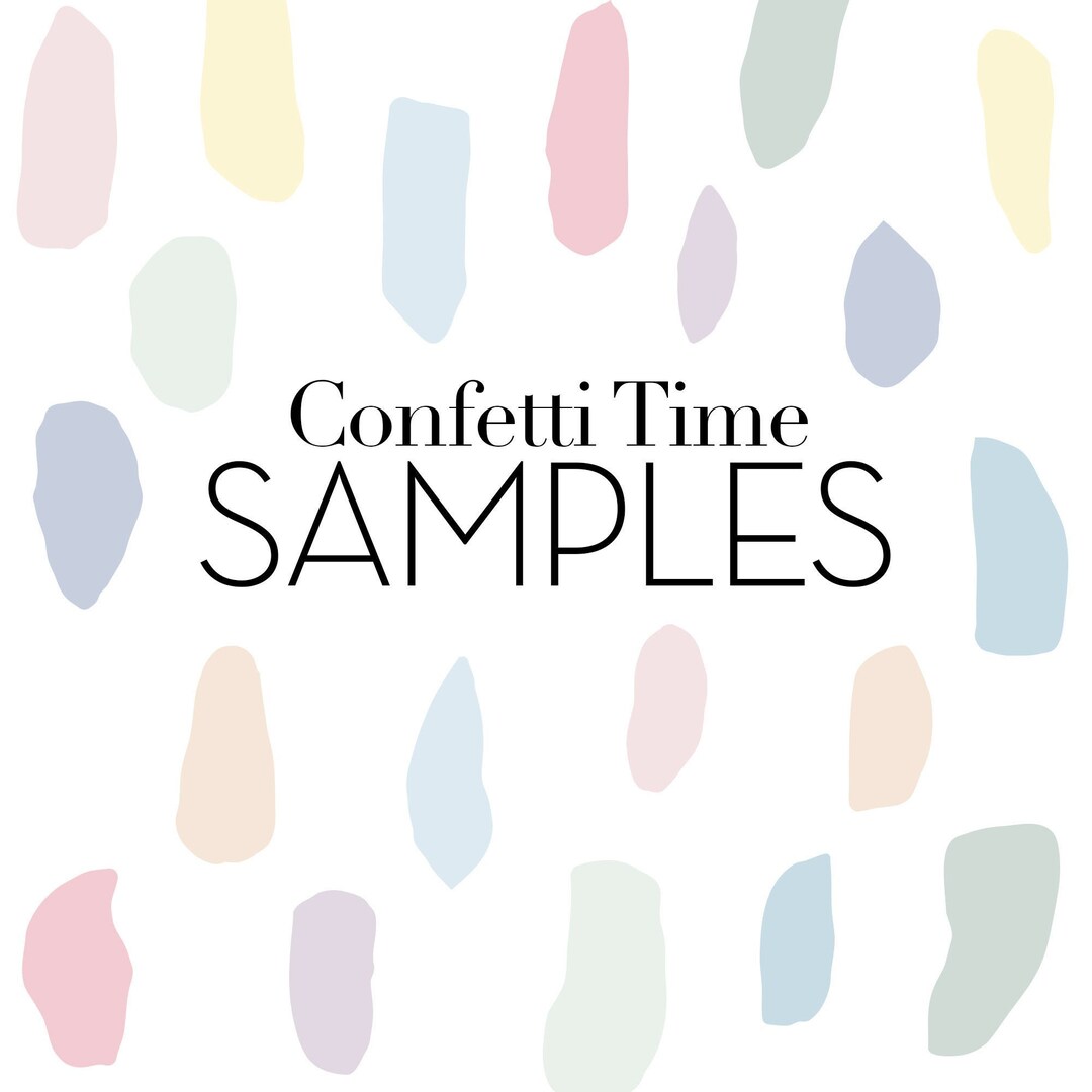 Confetti Time Wall Stickers - SAMPLE SWATCHES - Etsy