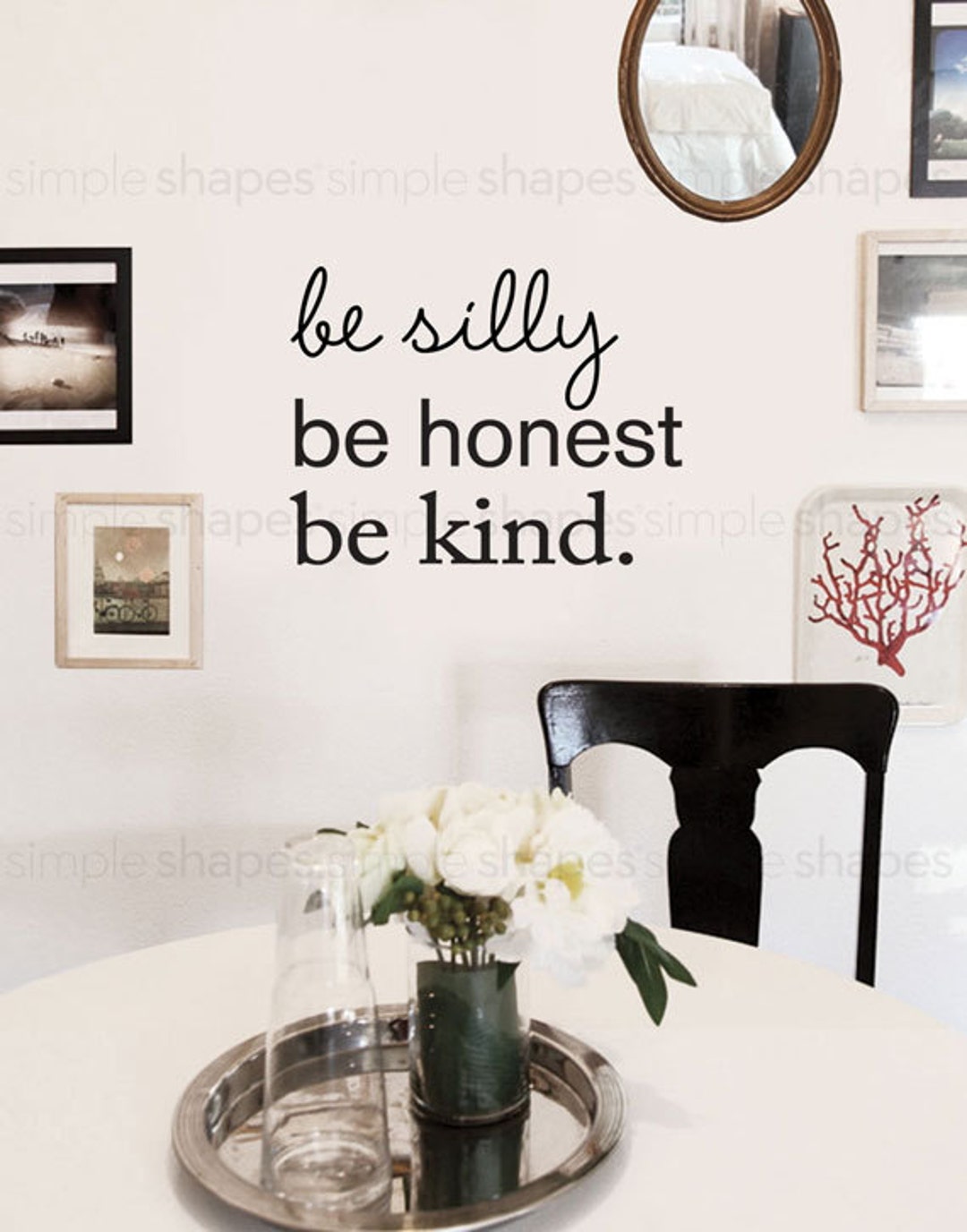 Be Silly Be Honest Be Kind, Inspirational Wall Decal - Etsy