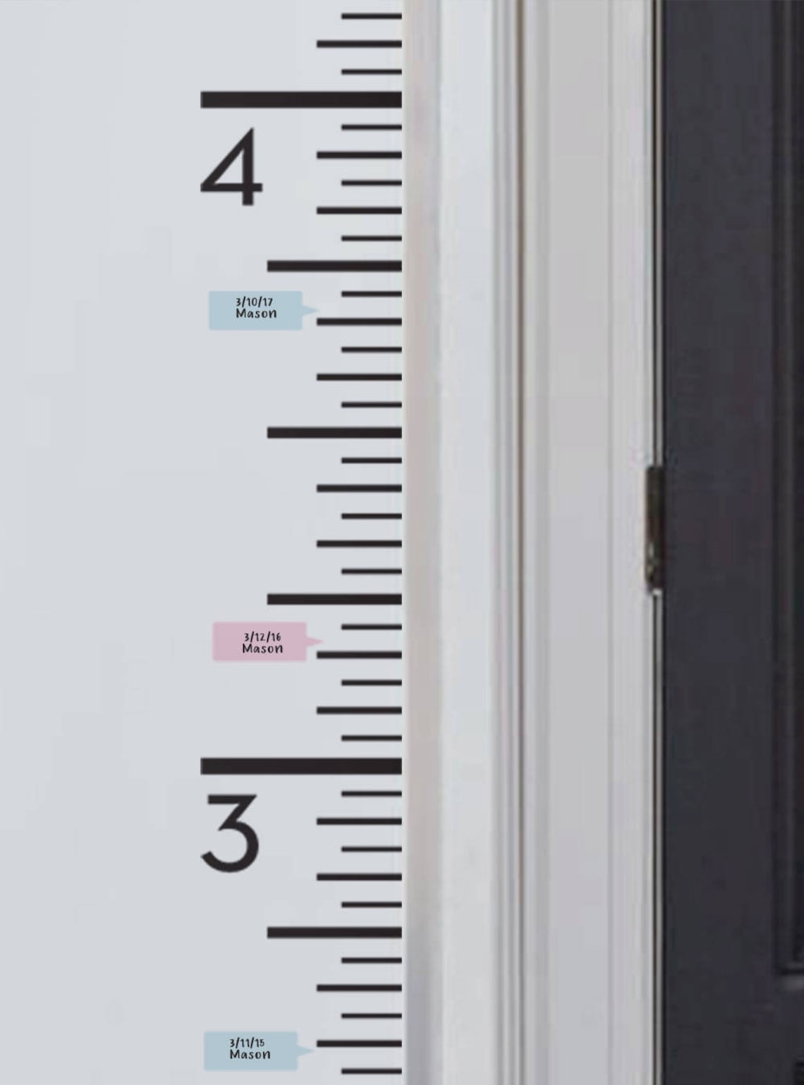 Growth Chart Markers - Children's Vinyl Wall Decal - Etsy