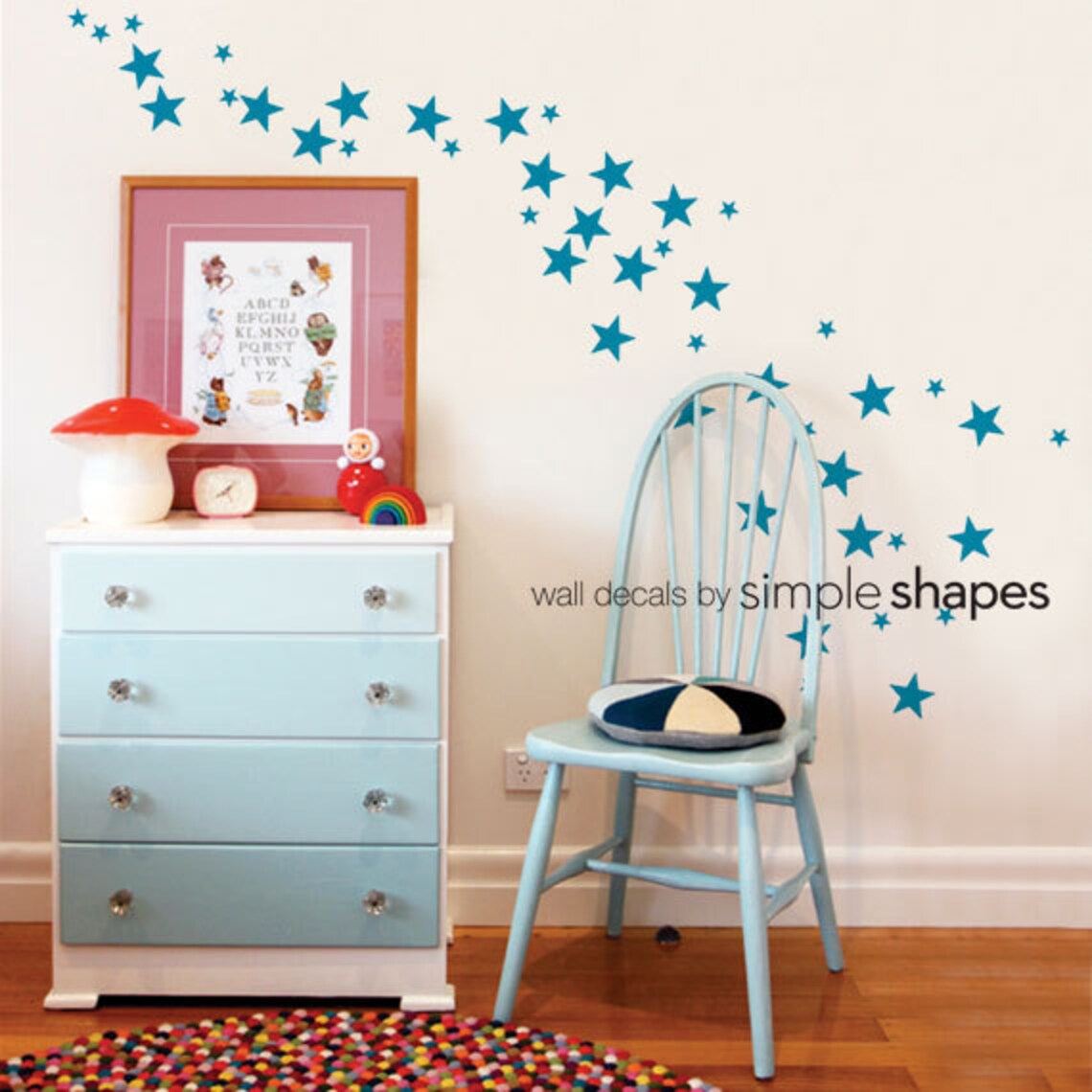 Small Stars - Kids Vinyl Wall Sticker - Etsy