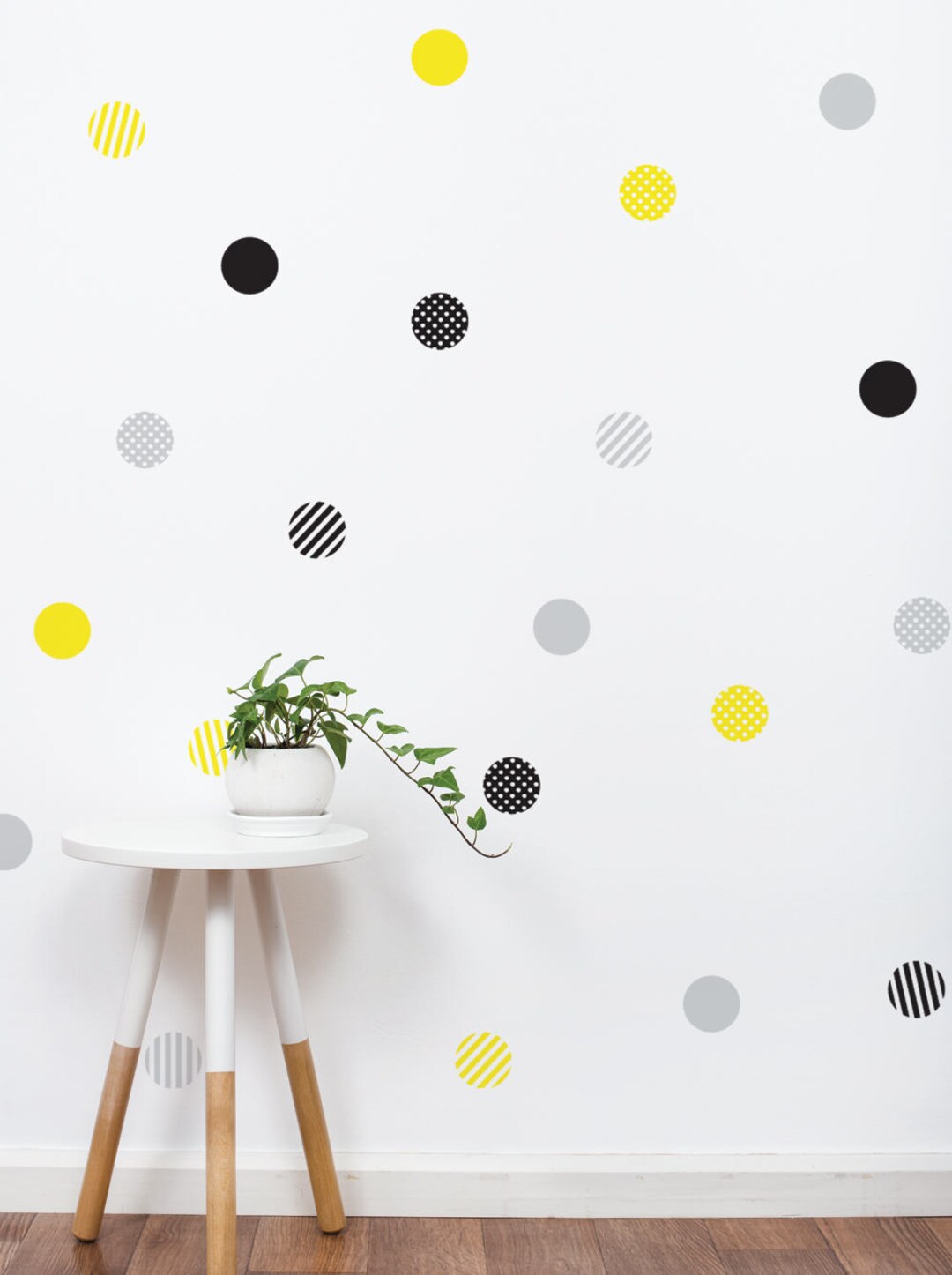Mixed Dots Wall Stickers, Patterned Dots, Polka Dots, Stripes Wall ...
