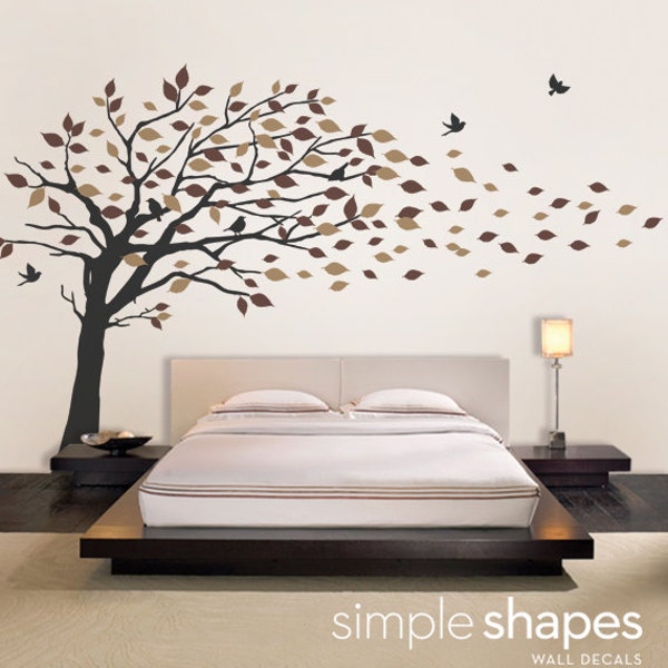 Large Leaf Wall Decal - Etsy