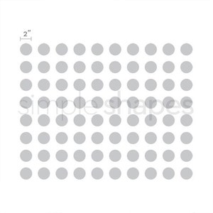 Polka Dot Decals - 2 Inch Dots - Round Circle Stencil Sticker - Etsy