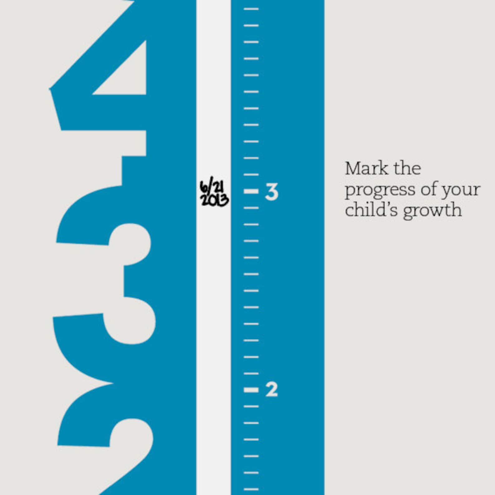 Growth Chart Numbers - Children's Vinyl Wall Decal - Etsy