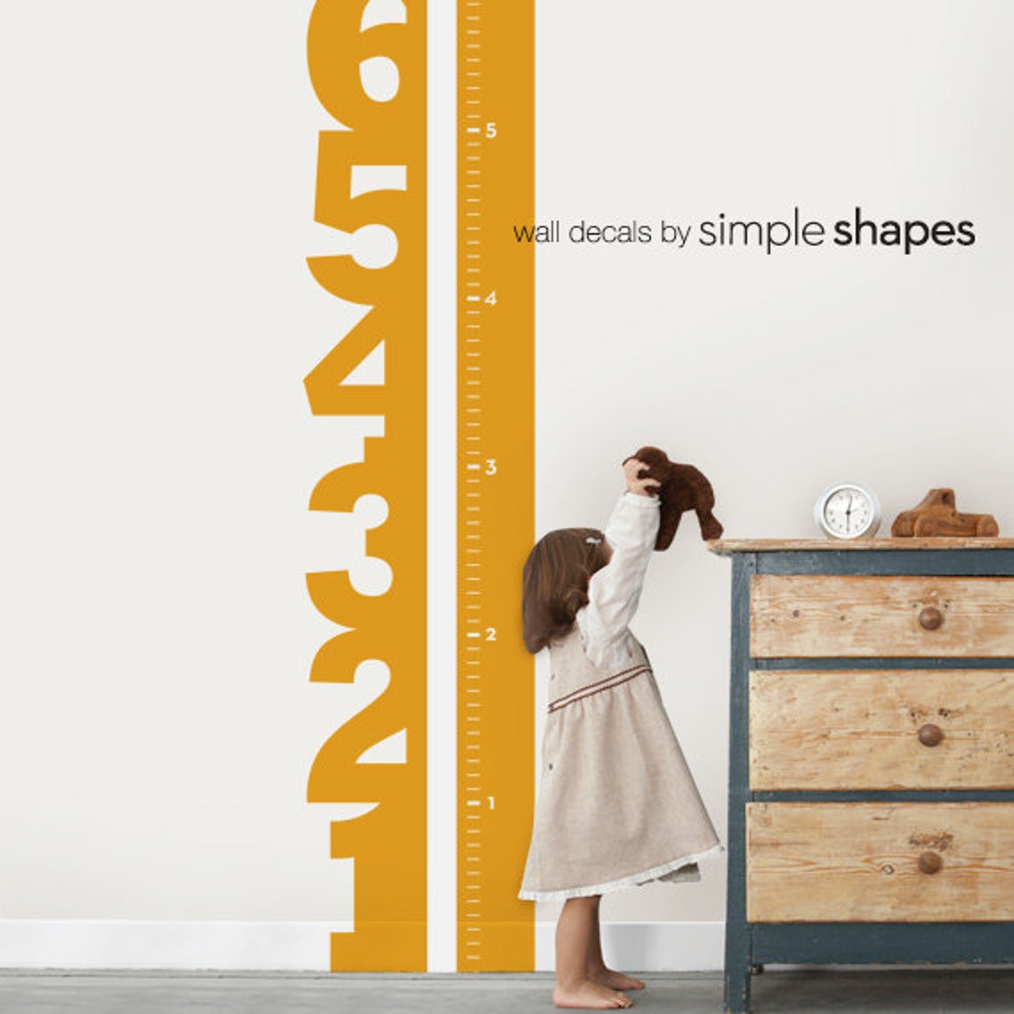 Growth Chart Numbers Children's Vinyl Wall Decal - Etsy