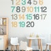 Number Wall Decals Wall Sticker - Etsy
