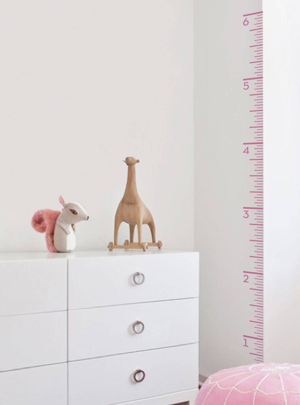 Growth Chart Ruler Decal Children's Vinyl Wall Decal | Etsy Australia