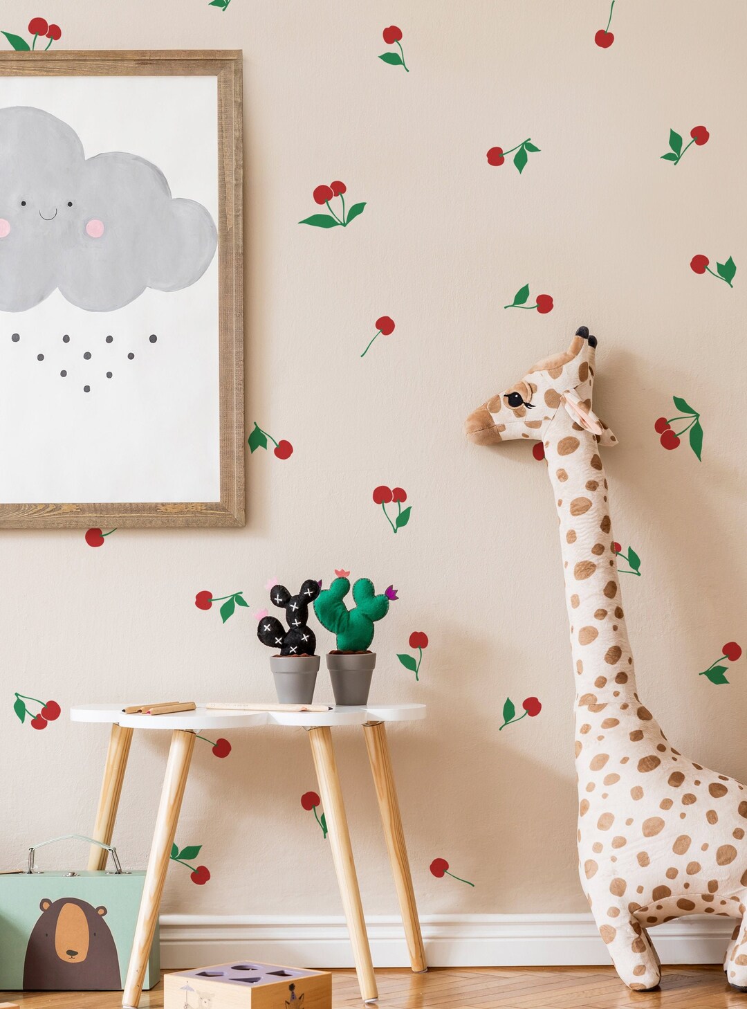 Cherry Fruit Wall Decal - Etsy