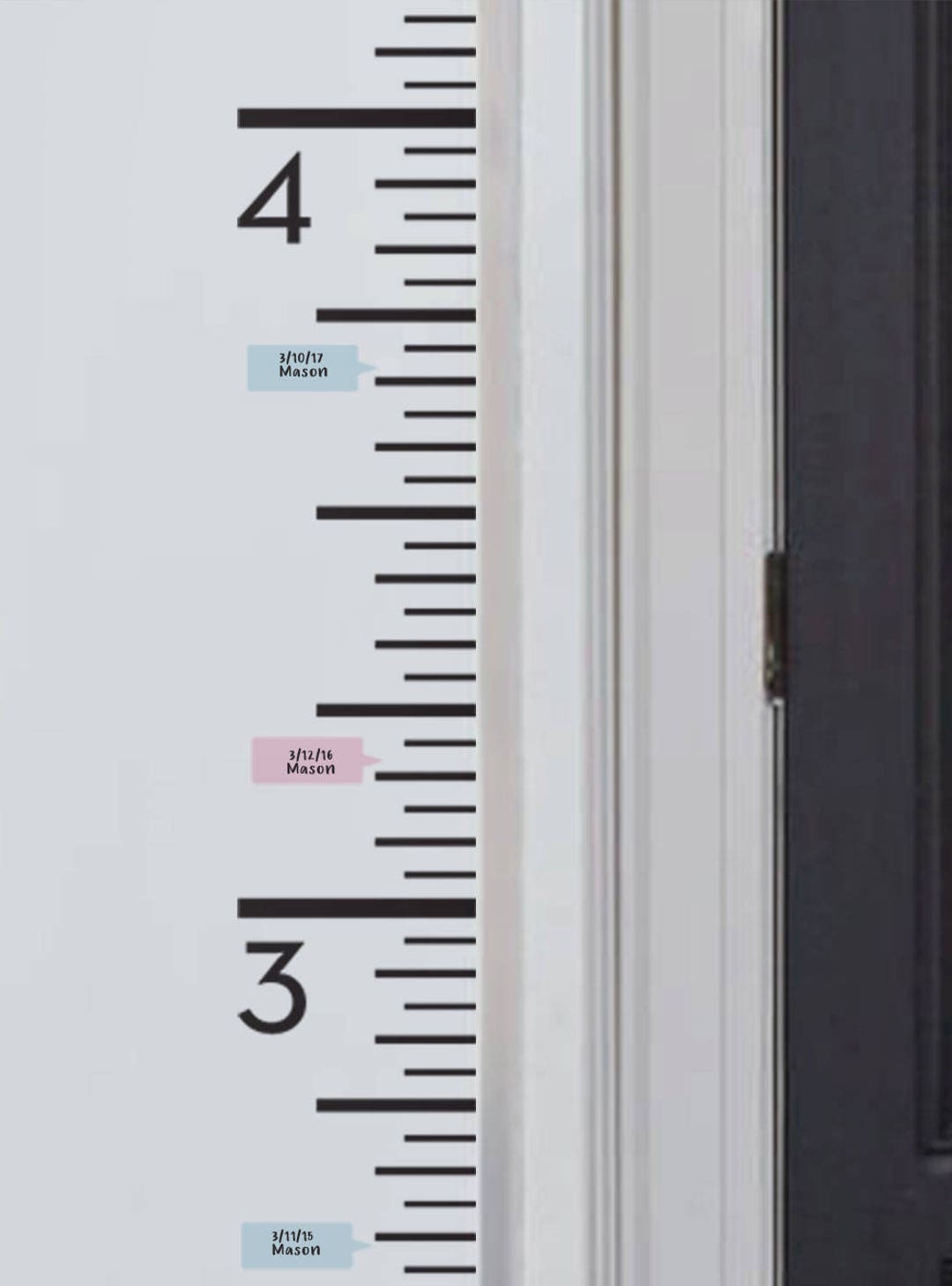 Growth Chart Ruler Decal - Children's Vinyl Wall Decal - Etsy