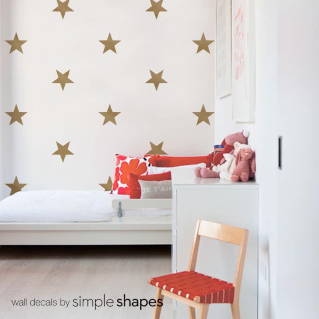 Large Stars - Kids Vinyl Wall Sticker - Etsy