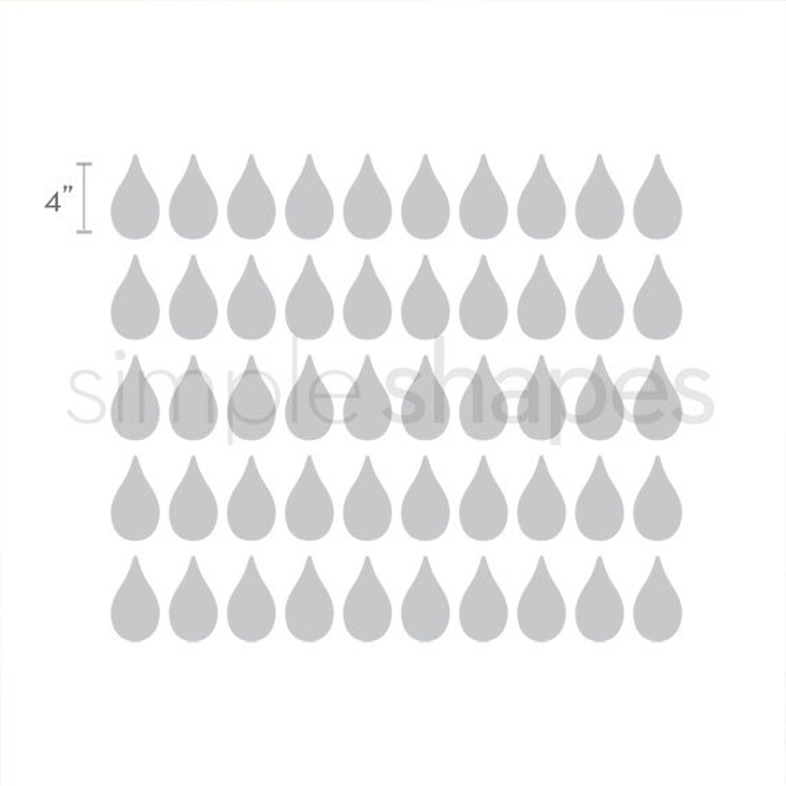 Vinyl Wall Sticker Decal Rain Drops | Etsy