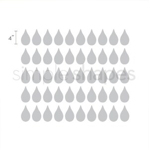 Vinyl Wall Sticker Decal - Rain Drops - Etsy