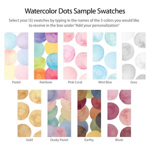 Watercolor Dots Wall Stickers - SAMPLE SWATCHES - Etsy