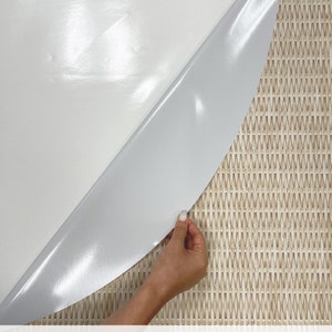 Rattan Weave Look Headboard, Brown, Peel and Stick Wall Sticker - Etsy