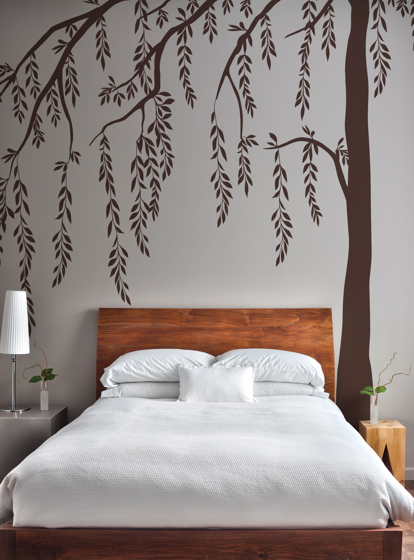 Leafy Weeping Willow Tree Decal - Etsy