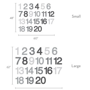 Number Wall Decals - Wall Sticker - Etsy