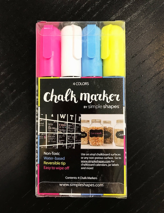 Chalkboard Markers 4 Color Marker Set 6mm by Simple - Etsy