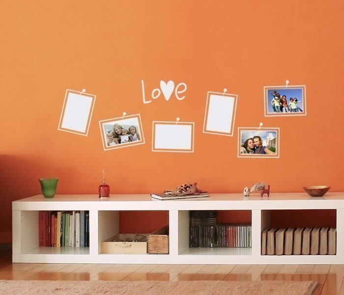 Picture and Photo Frame Layout Decal Photo Love Vinyl Wall - Etsy