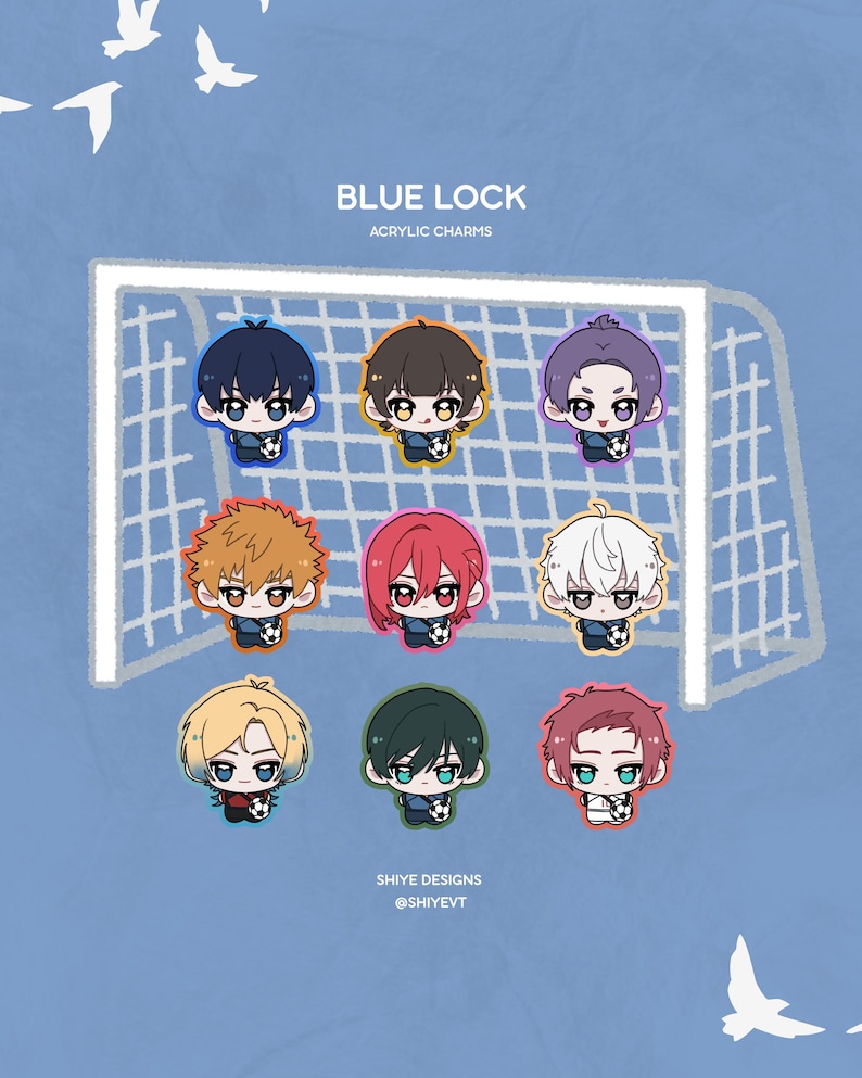 Blue Lock Keychains - Etsy