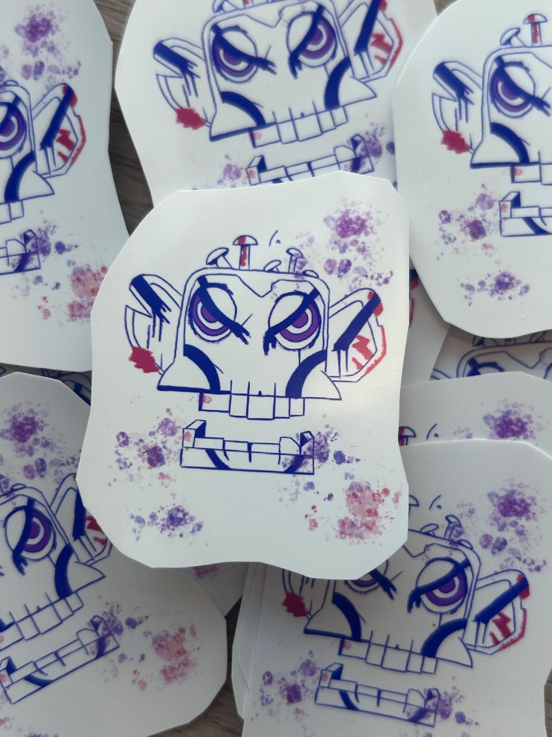 Anime Style Monkey Bomb Sticker – Cyberpunk Graffiti Art, Vibrant Tech ...