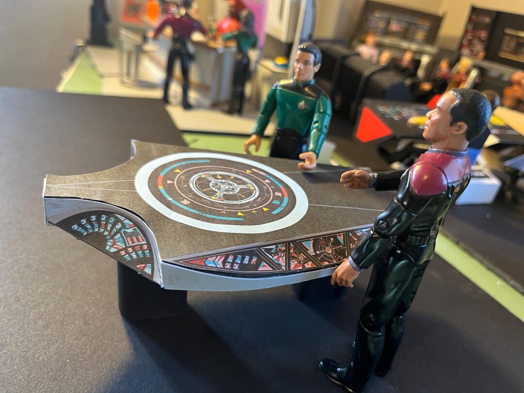 Deep Space Nine Ops-table for 4.5 in Figure Diorama Hand Made - Etsy