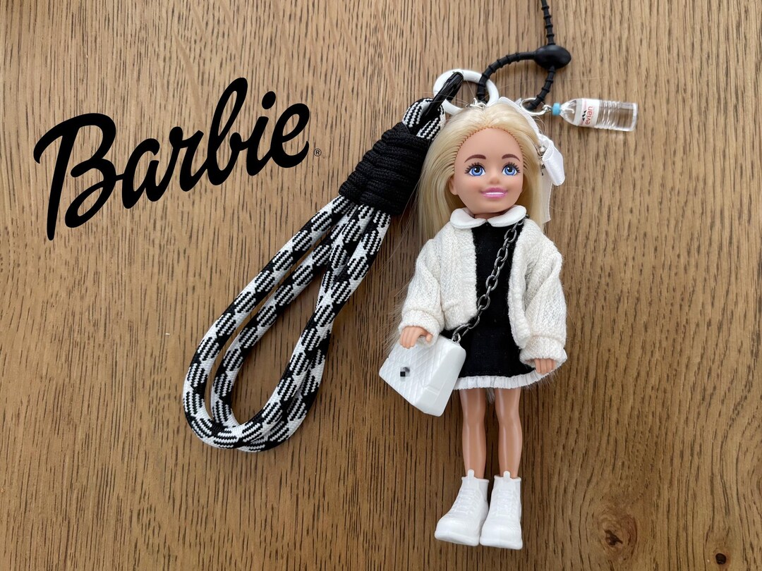 Authentic Mattel, Barbie Doll Keyring, Chelsea, Handmade Keyring, Bag ...