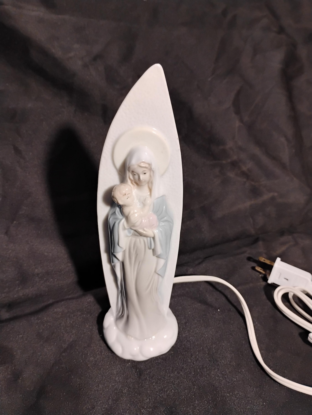 Vintage 1980s Mary Jesus Madonna Night Light 8.75" - Like NEW - Etsy