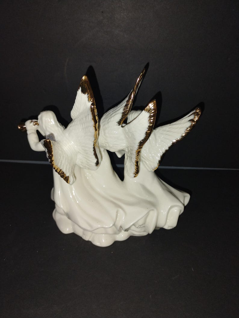 Mikasa Musician Angels Trio, Holiday Elegance Figurine LIKE NEW 7" X 7 ...