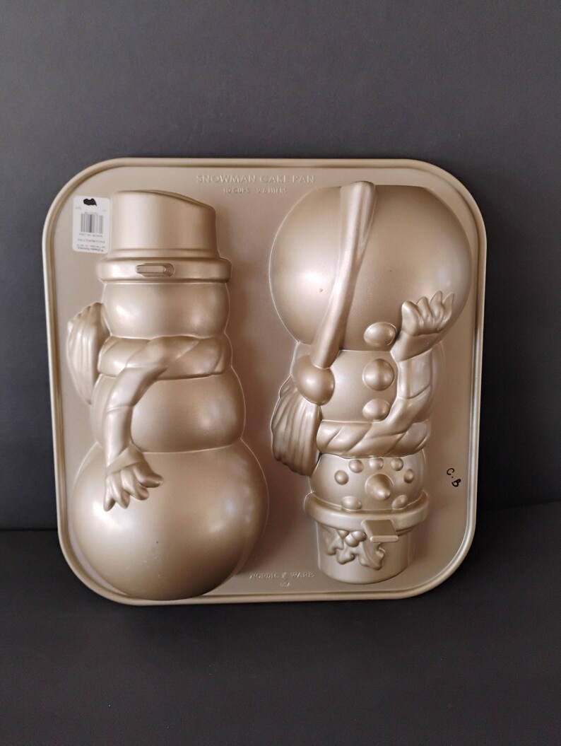 Nordic Ware Snowman Cake Pan Mold 10 Cup - Like NEW - Etsy